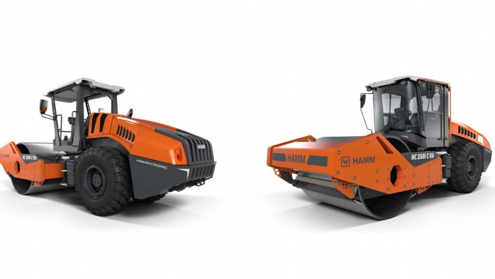 Les compacteurs Hamm de la série HC dotés du cylindre de réglage VA - Construction Cayola